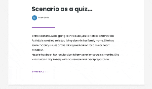 Rise Scenarios: Quizzing – Sarah Slade